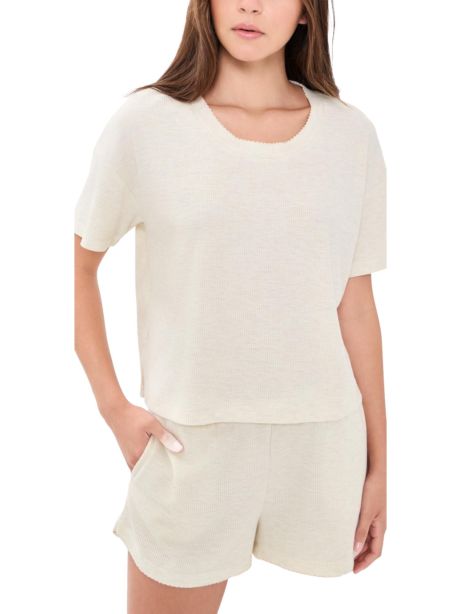 PJ SALVAGE PJ Salvage Weekend Waffles Knit Top